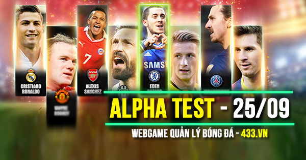 Webgame 433 mở cửa Alpha Test vào ngày 25/09