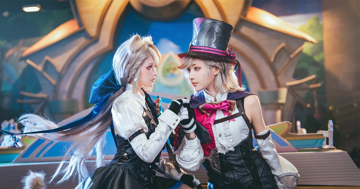 Cosplay cực đáng yêu về Lyney, Lynette và Charlotte